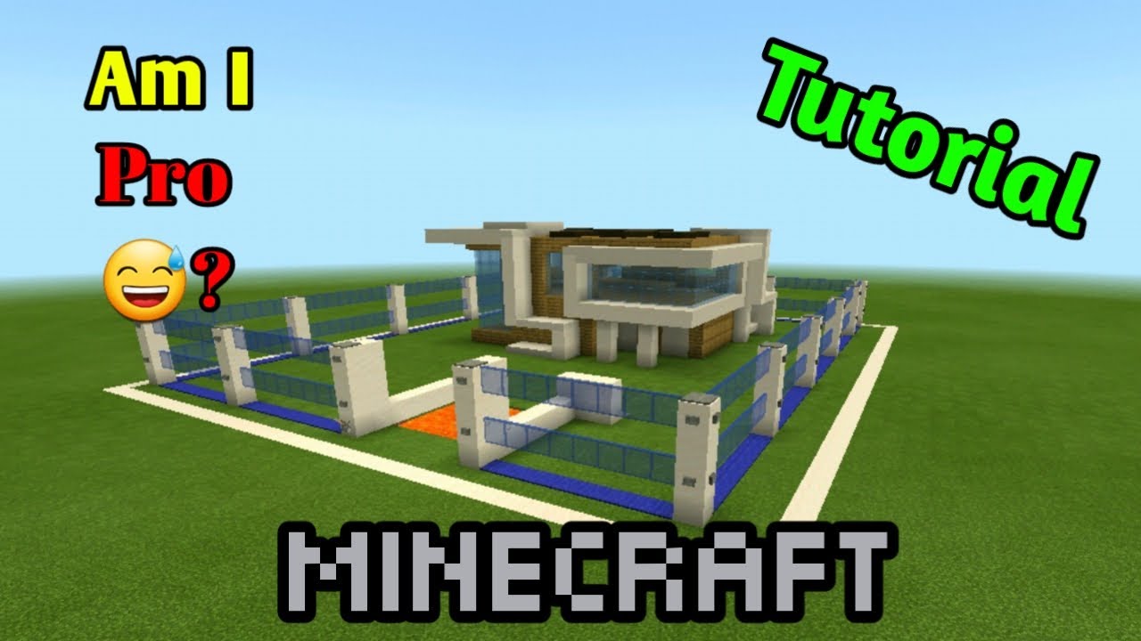 Minecraft: How To Make A Mob Proof Mordern House Tutorial-(Safe House ...