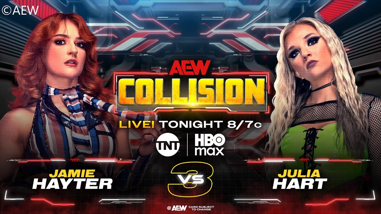 Jamie Hayter v Julia Hart / Singles Match / AEW Collision #112 / WWE ...