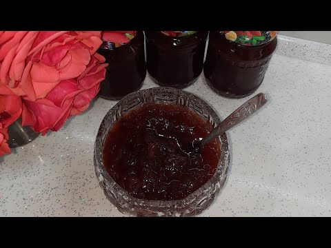 QIZIL GÜL MÜRƏBBƏSİ. Gül reçeli  yapımı.Варенья из роз