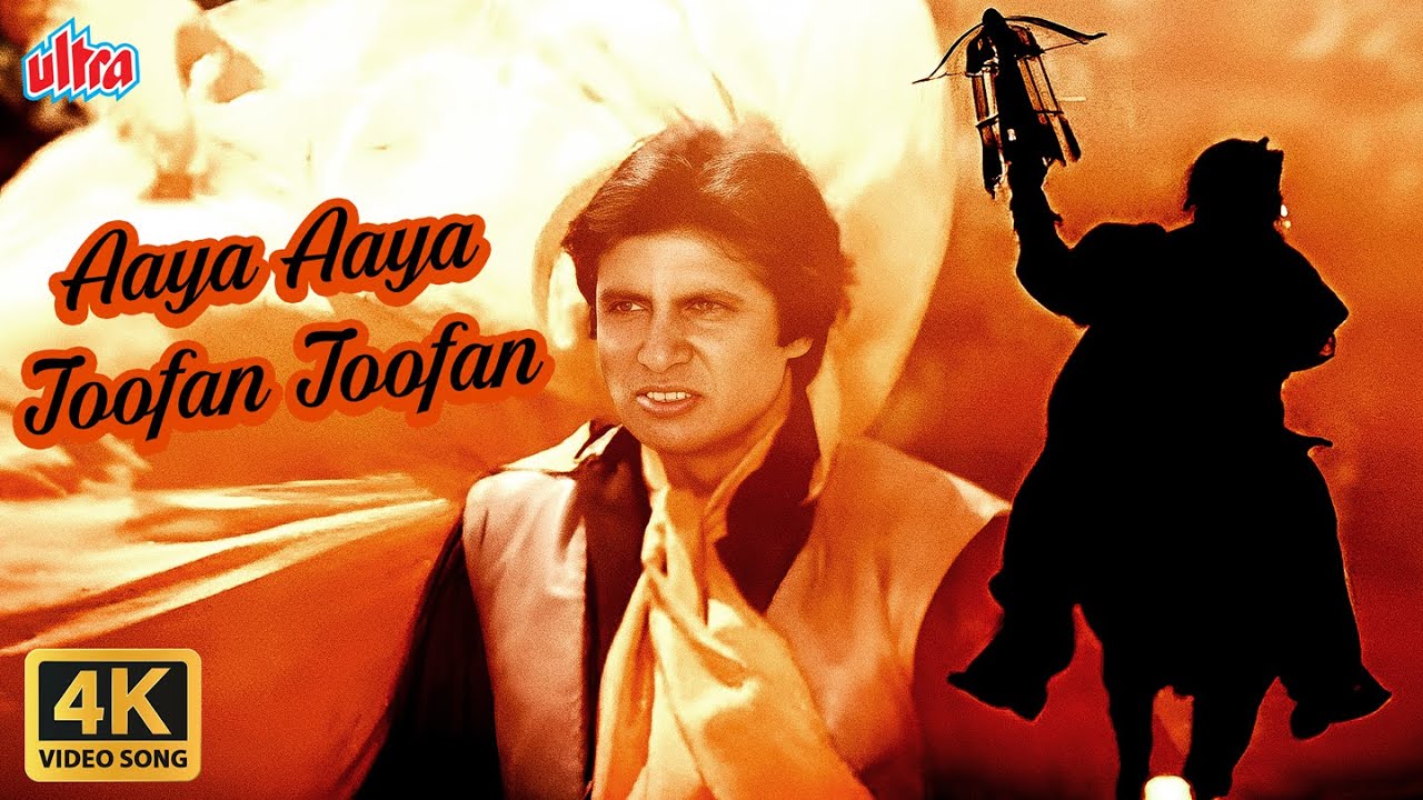 Kishore Kumar's Last Sung Song : Aaya Aaya Toofan 4K | Amitabh Bachchan ...
