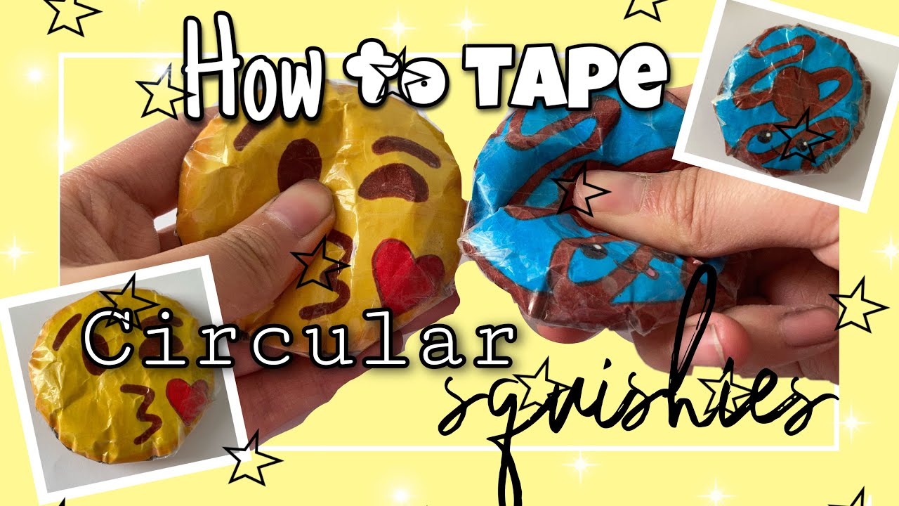 How to tape circular paper squishies (tutorial) || squishfunz - YouTube
