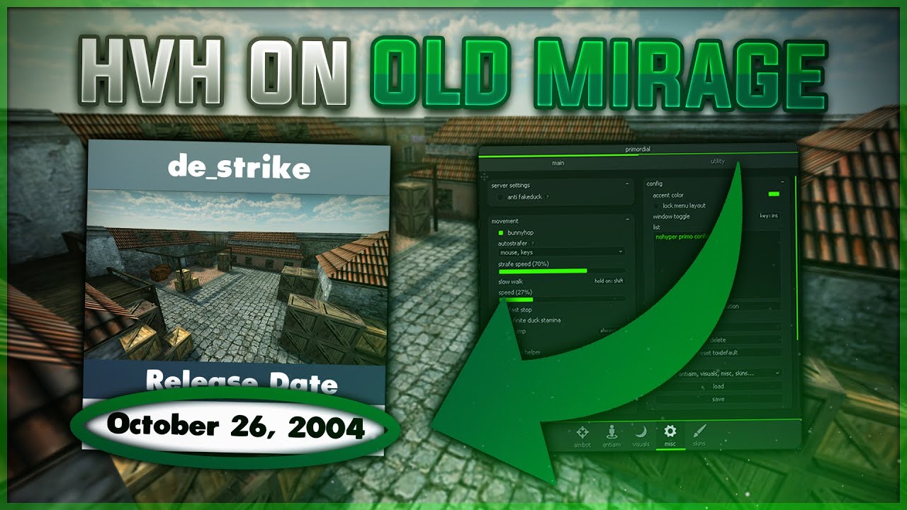 CSGO HVH but it's OLD.. (Mirage) - YouTube