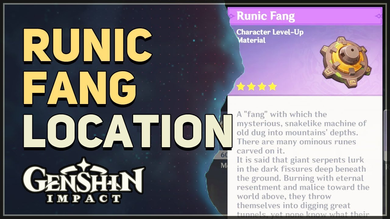 Runic Fang Location Genshin Impact - YouTube