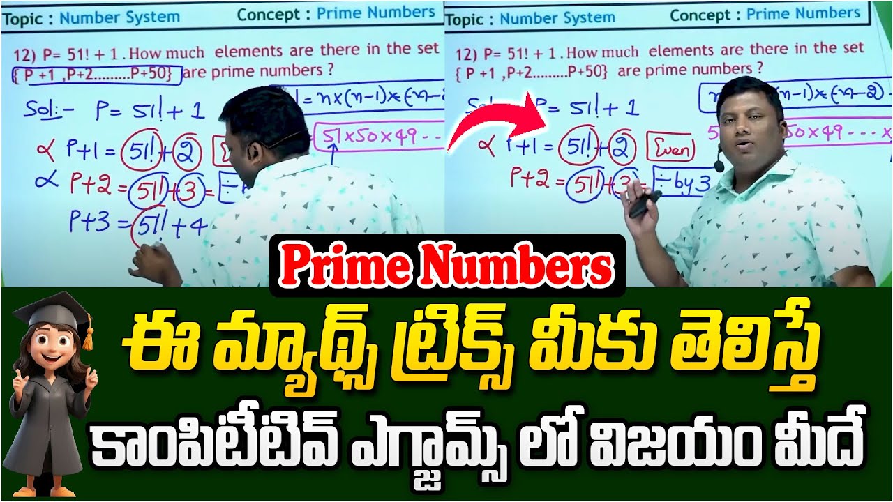Mathematics for Competitive Exams 2025 | Competitive Exams Math Tricks in Telugu | Anil Nair ...