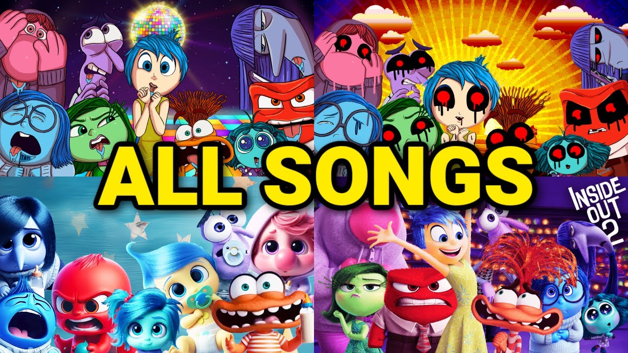 ALL Inside Out 2 Songs And Animated Music Videos! - YouTube