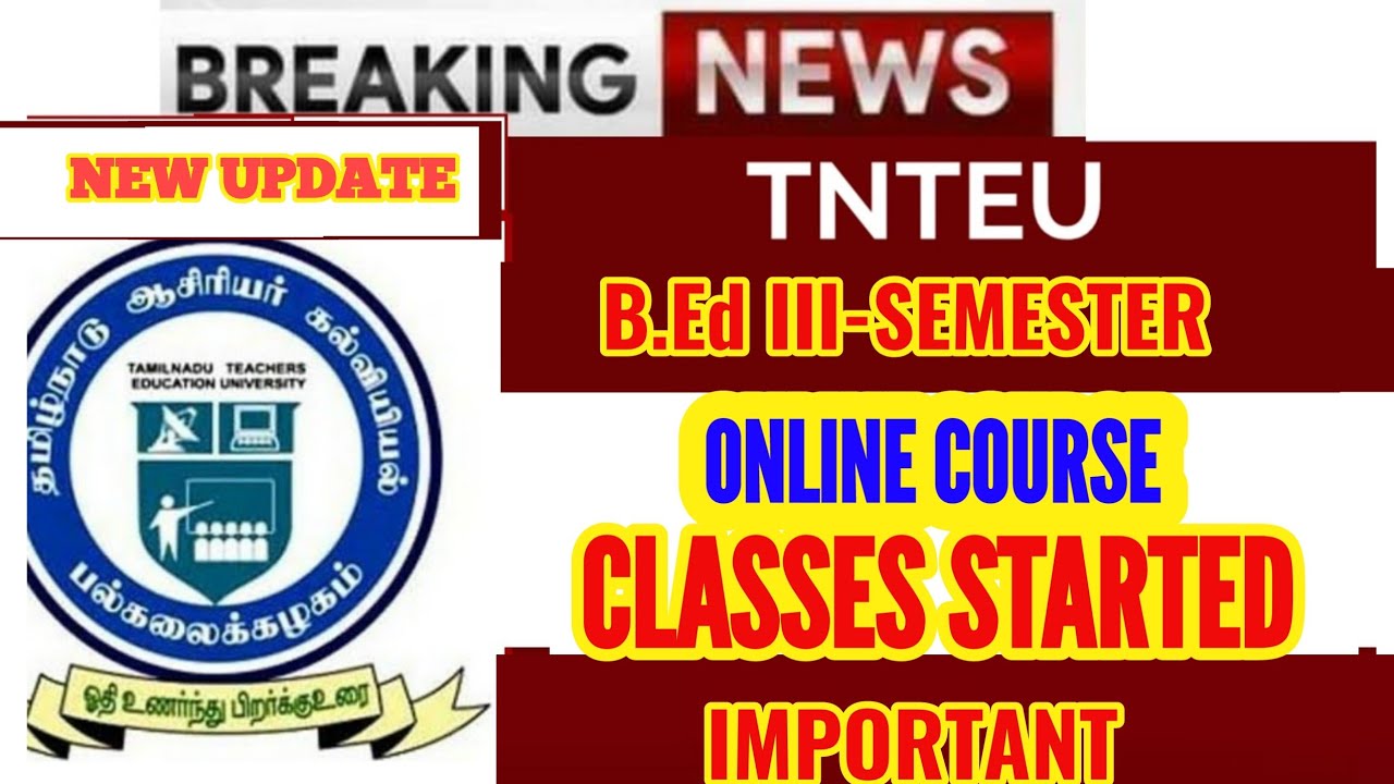 TNTEU ONLINE COURSES CLASS STARTED || LOGIN AND CHECK YOUR CLASS - YouTube