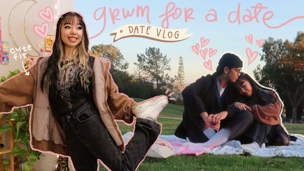 get ready with me for a date + cute lil vlog :) - YouTube