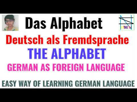 The Alphabet in German Das Alphabet Deutsch als Fremdsprache (DaF) Easy ...