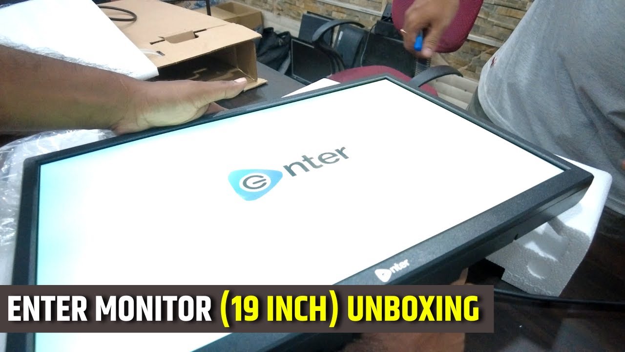 Enter 19 inch Monitor || Model E-MO-A01 | Unboxing and Review Cheapest ...