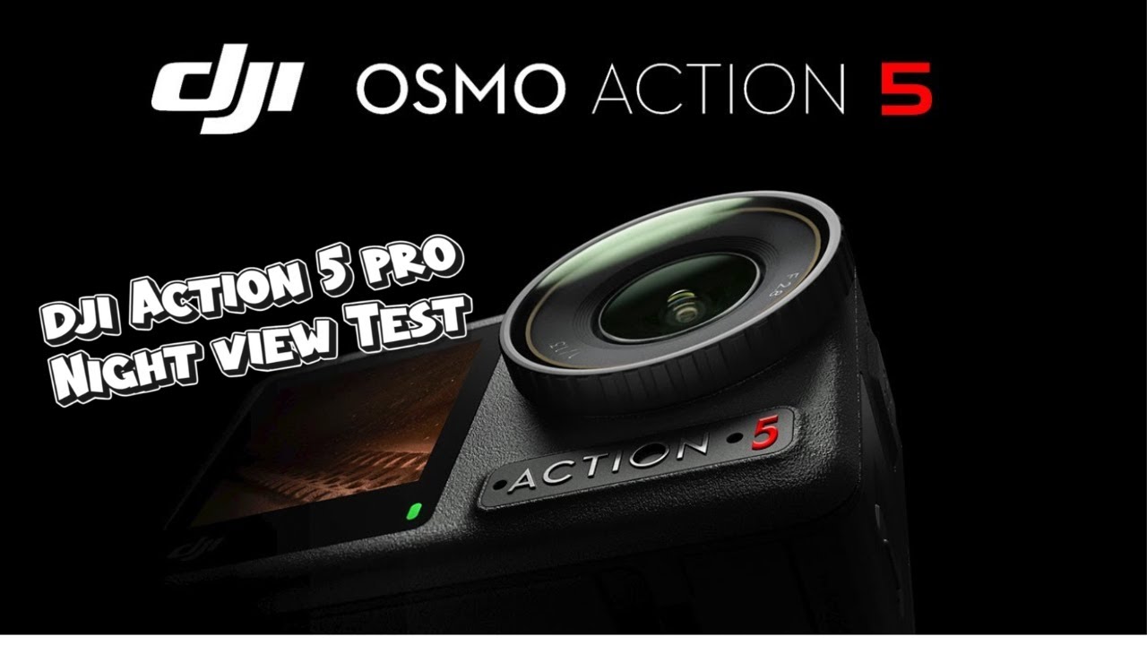 dji action 5 pro night view test - YouTube