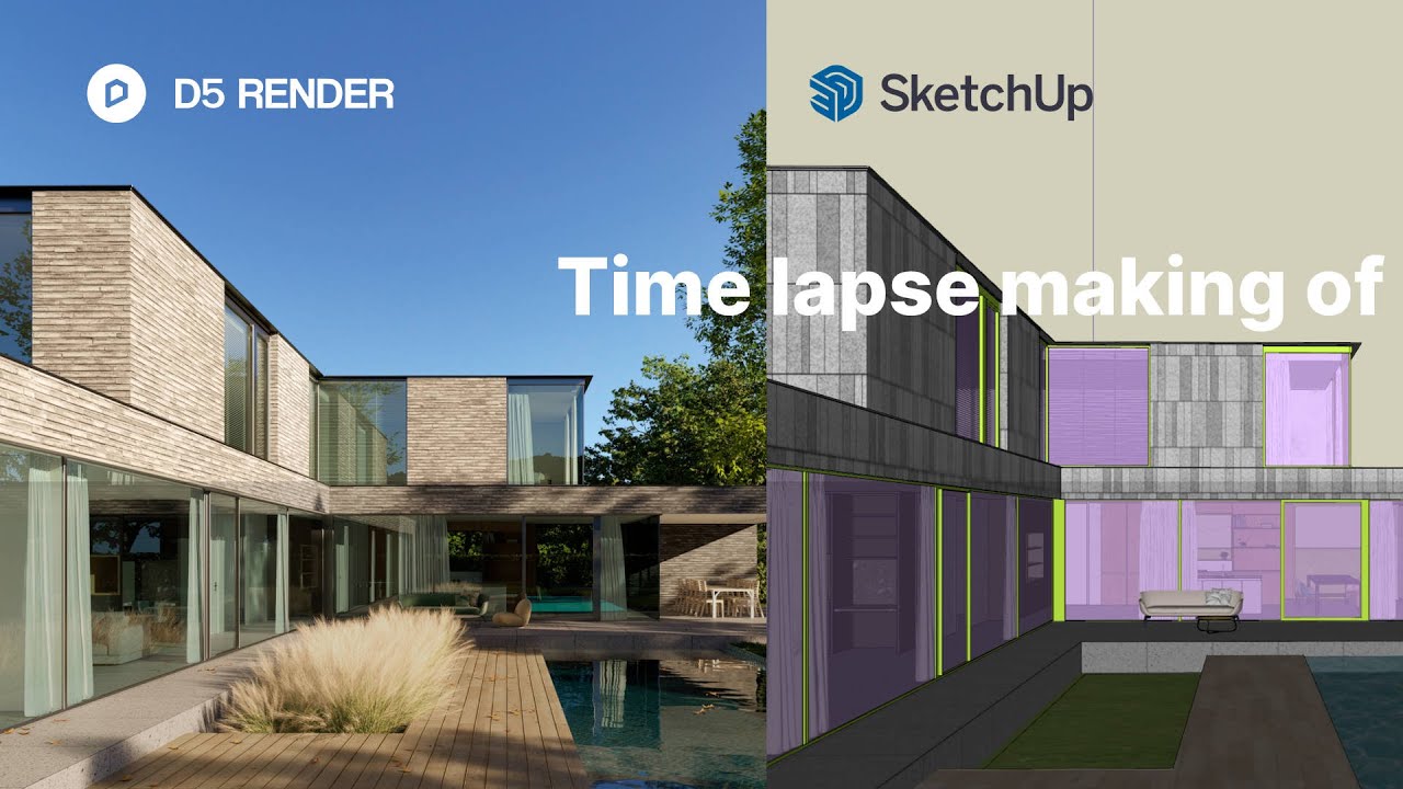 SketchUp Real-time Rendering Time Lapse Making-of - YouTube