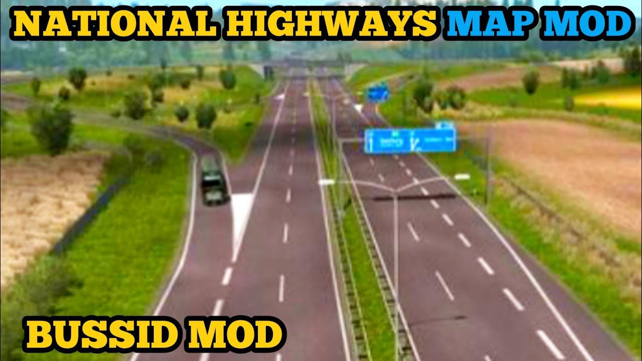 NATIONAL HIGHWAYS MAP MOD FOR BUSSID | BUS SIMULATOR INDONESIA | MAP ...