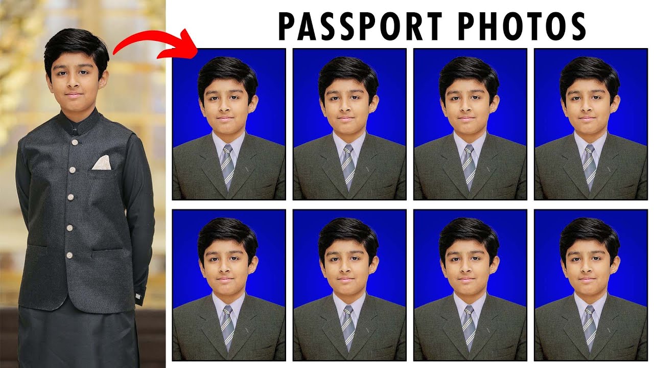 How to make Passport size photo in Adobe photoshop in just 3 minutes ...