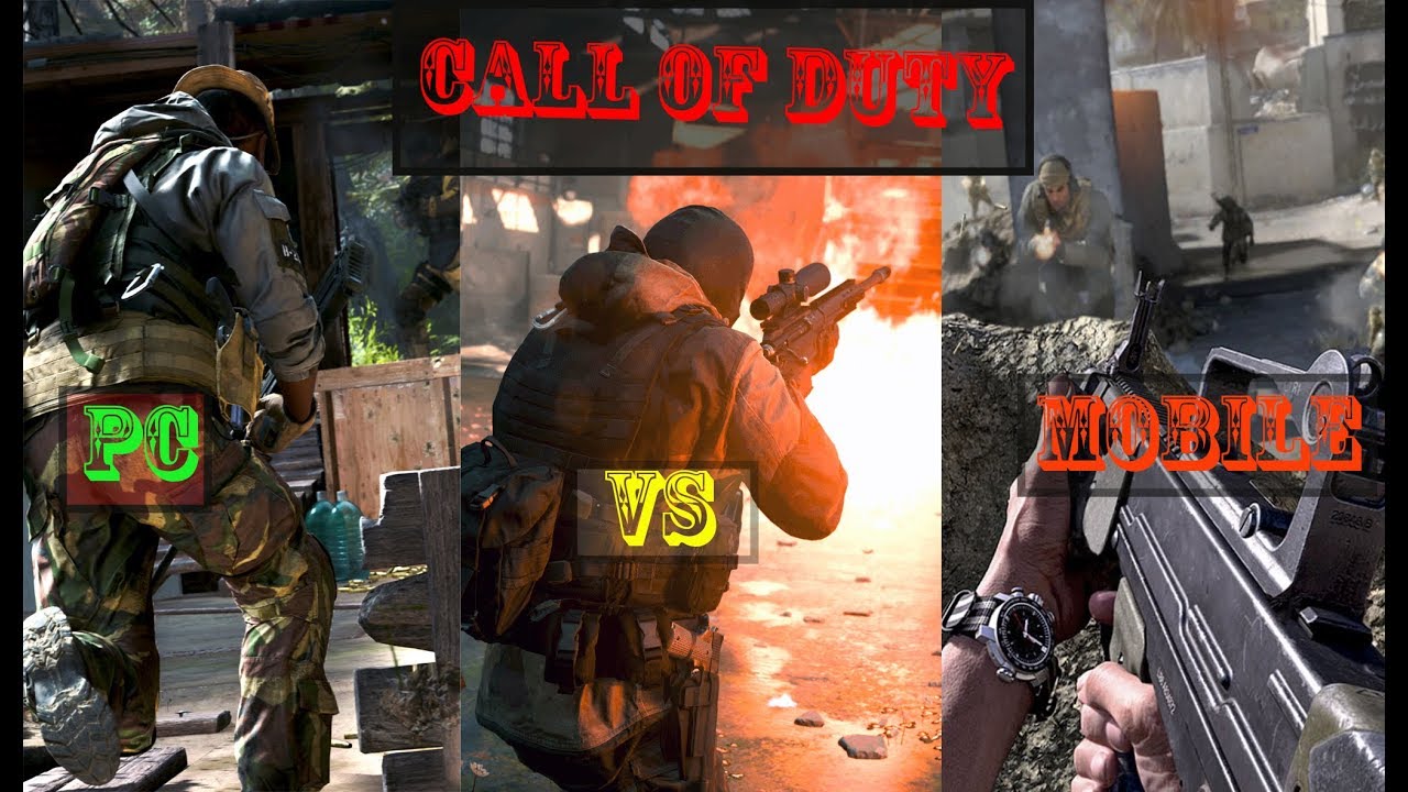 Call Of Duty Mobile Vs PC Game | call of duty modern warfare | call of ...
