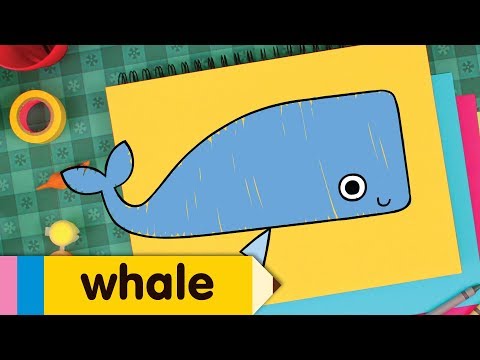 How to Draw A Whale | Drawing Lesson for Kids | Step By Step