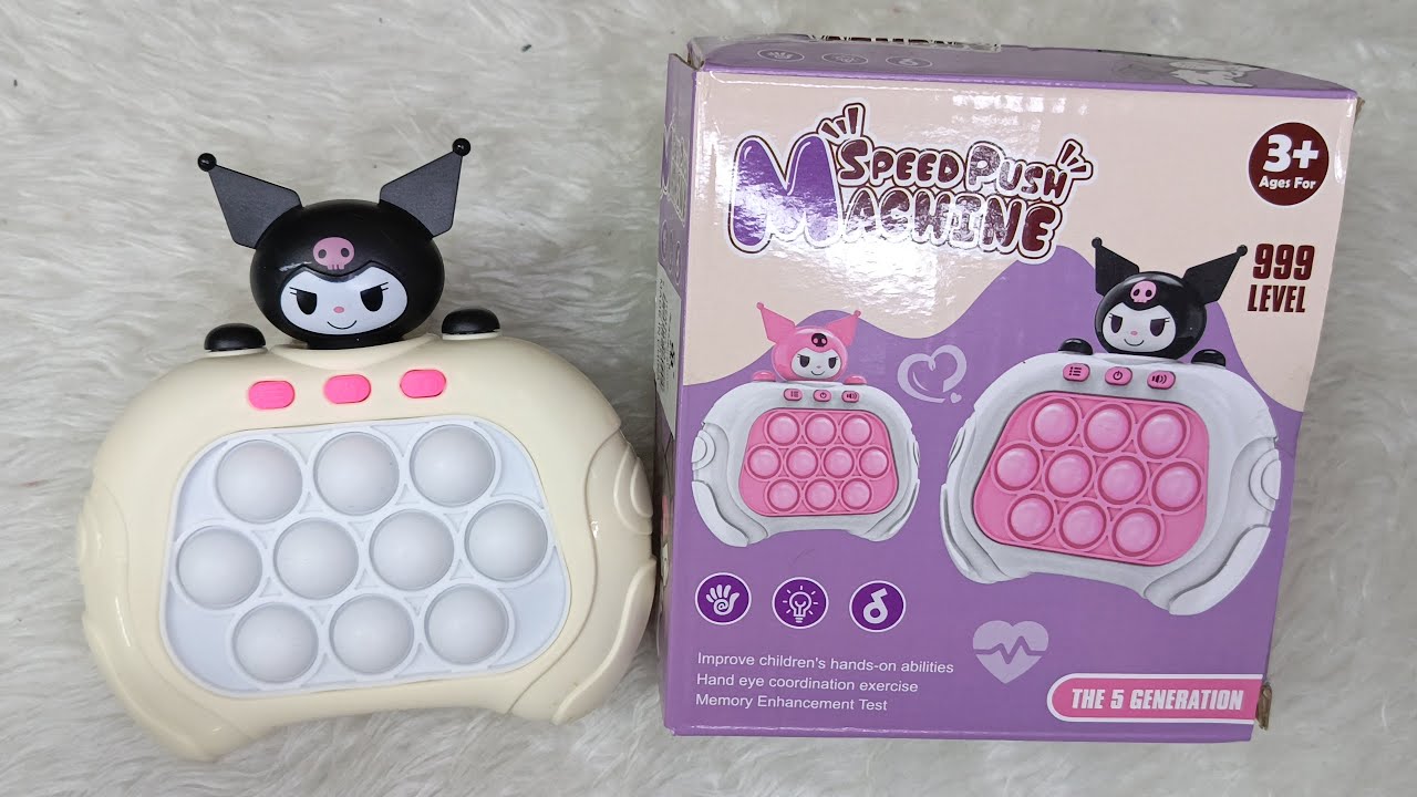 KUROMI Pop It Game Unboxing And Review 2025 - Satisfying Electric Game ...