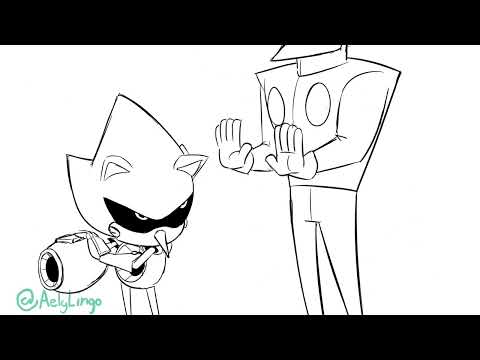 Agent stone introducing metal Sonic in Sonic 4 (smilling Friends)