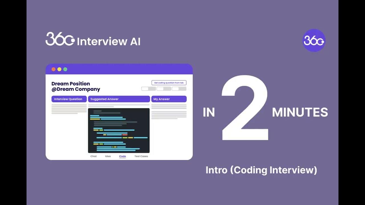 [Intro] How to ace coding/technical interviews using the 360Interview AI assistant? - YouTube