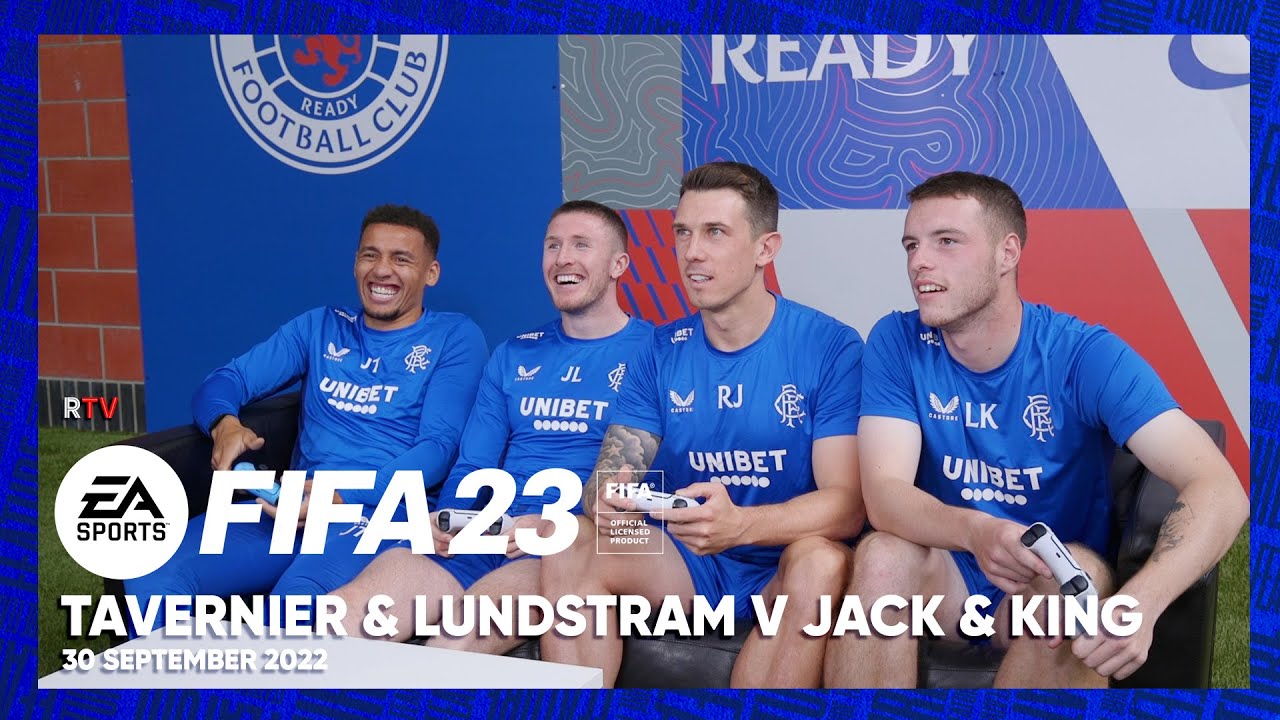 FIFA 23 REACTIONS! | Tavernier & Lundstram v Jack & King | “We’re having a race after training ...