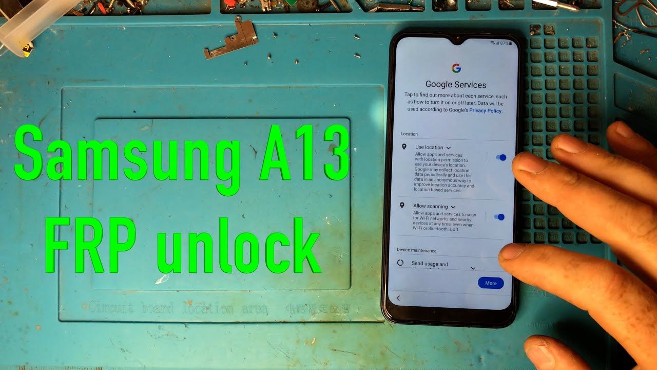 Samsung A137F ,FRP unlock - YouTube