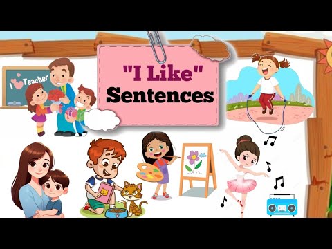 i like sentences for kindergarten|kids english learning youtube channel ...