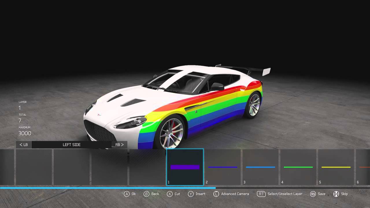 Forza 6 How to design a simple paint job - YouTube