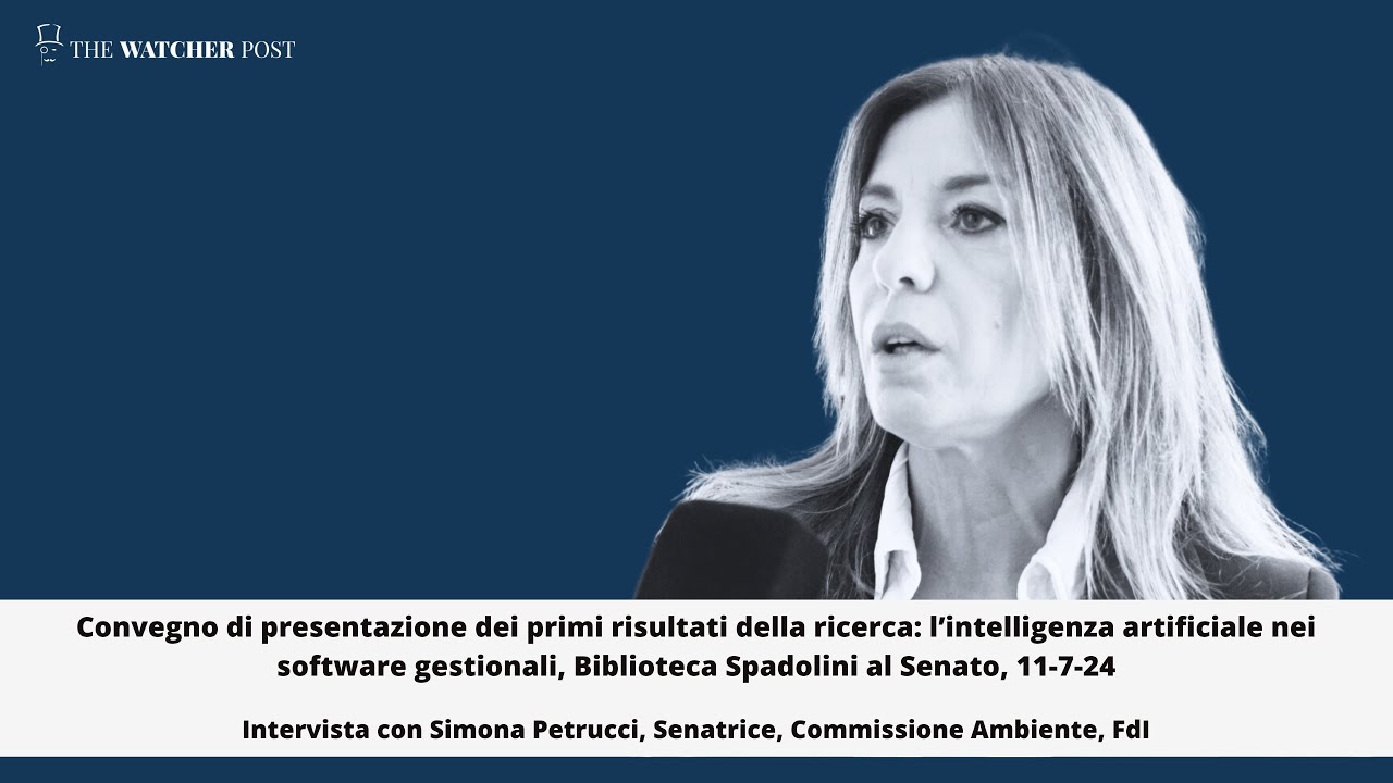 IA, Simona Petrucci (FdI): “Fondamentale l’approvazione del disegno di ...