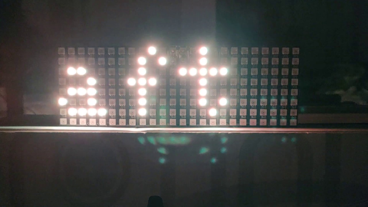 Ws2812b Scrolling Text Youtube 1942