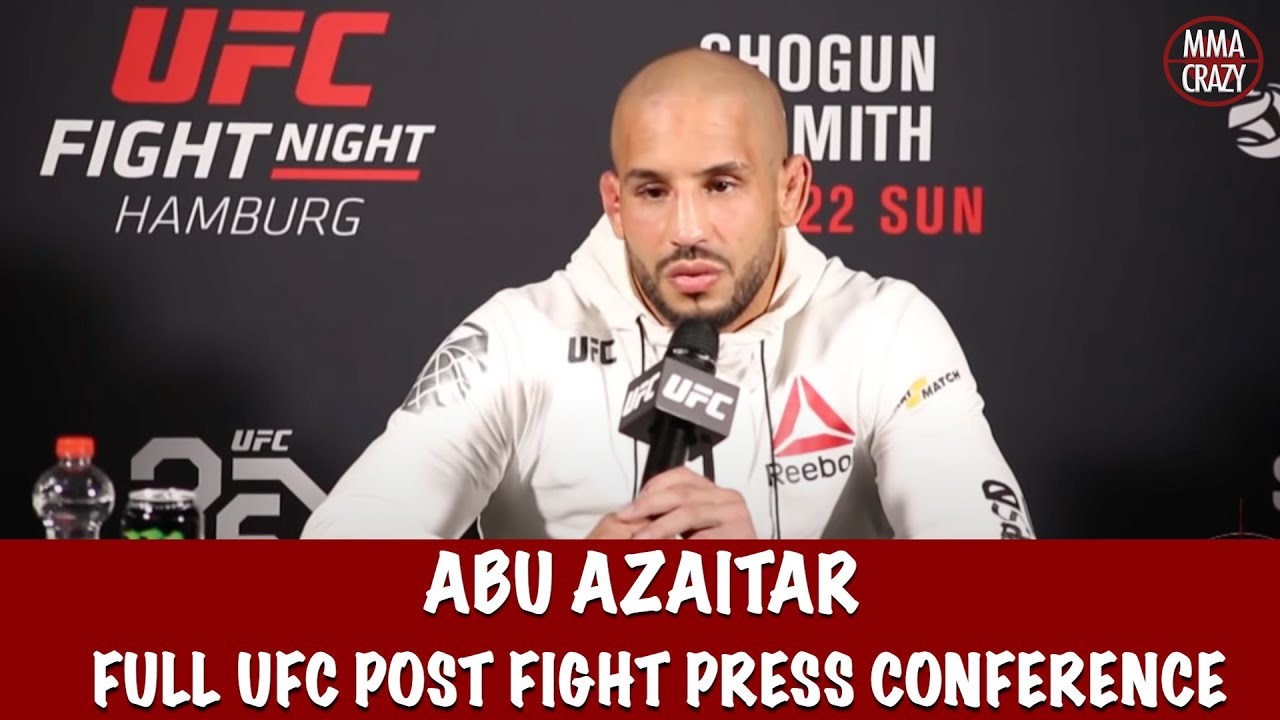 Abu Azaitar UFC Fight Night Hamburg Post Fight Press Conference - YouTube