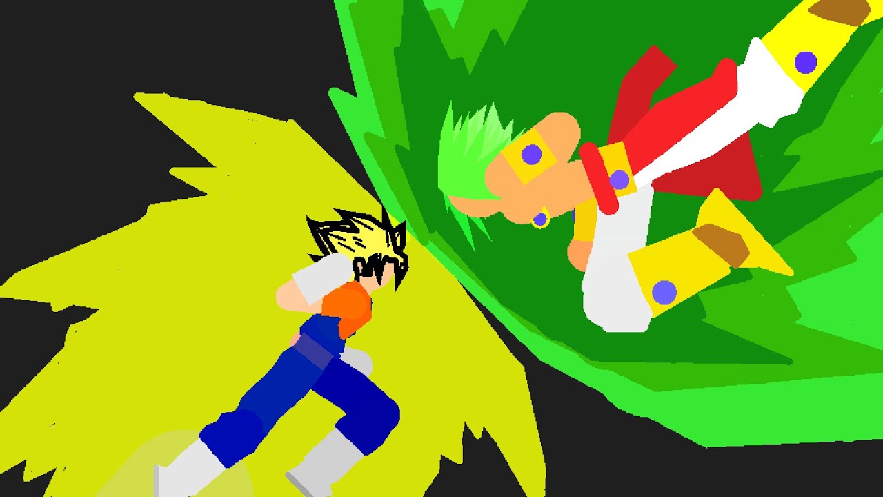 Vegito vs Broly Dragonball Multiverse (Stick Nodes) - YouTube