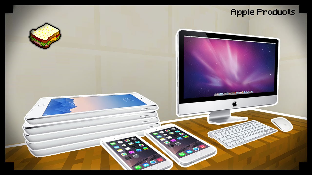 Minecraft: How to make Apple Products - YouTube