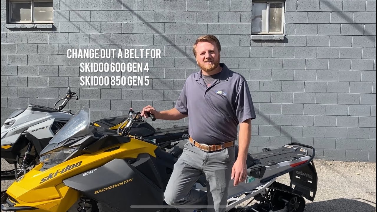 How to Change a Belt on Skidoo Gen 4 and Gen 5 Snowmobiles - YouTube