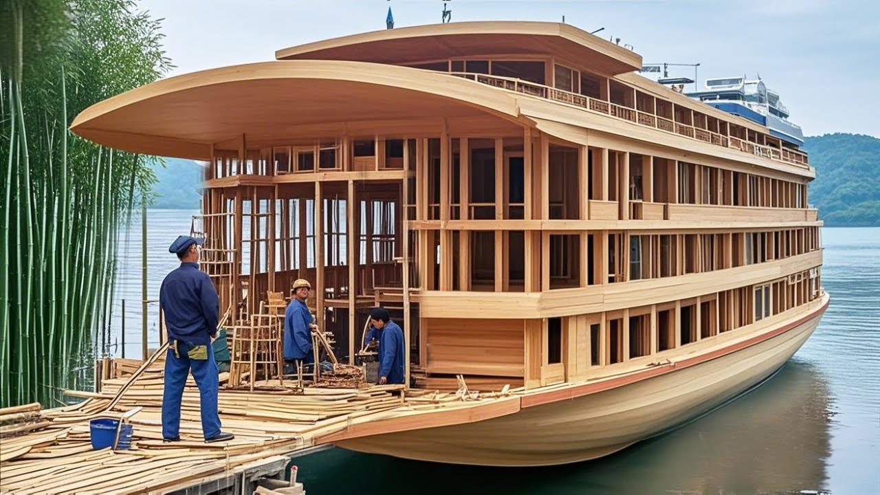 【Complete】Man Challenges 3 Months To Build A Huge Movable Boathouse It ...