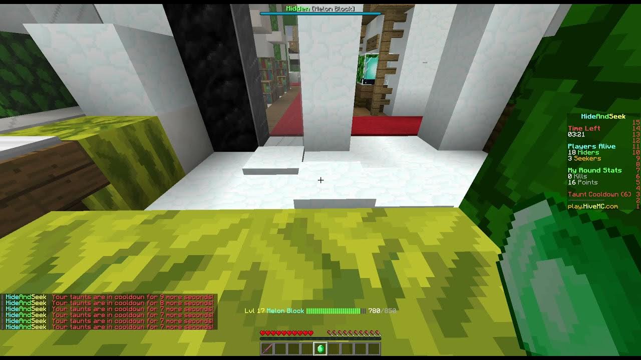 My final Hide and Seek game - The Hive: Java Edition - YouTube