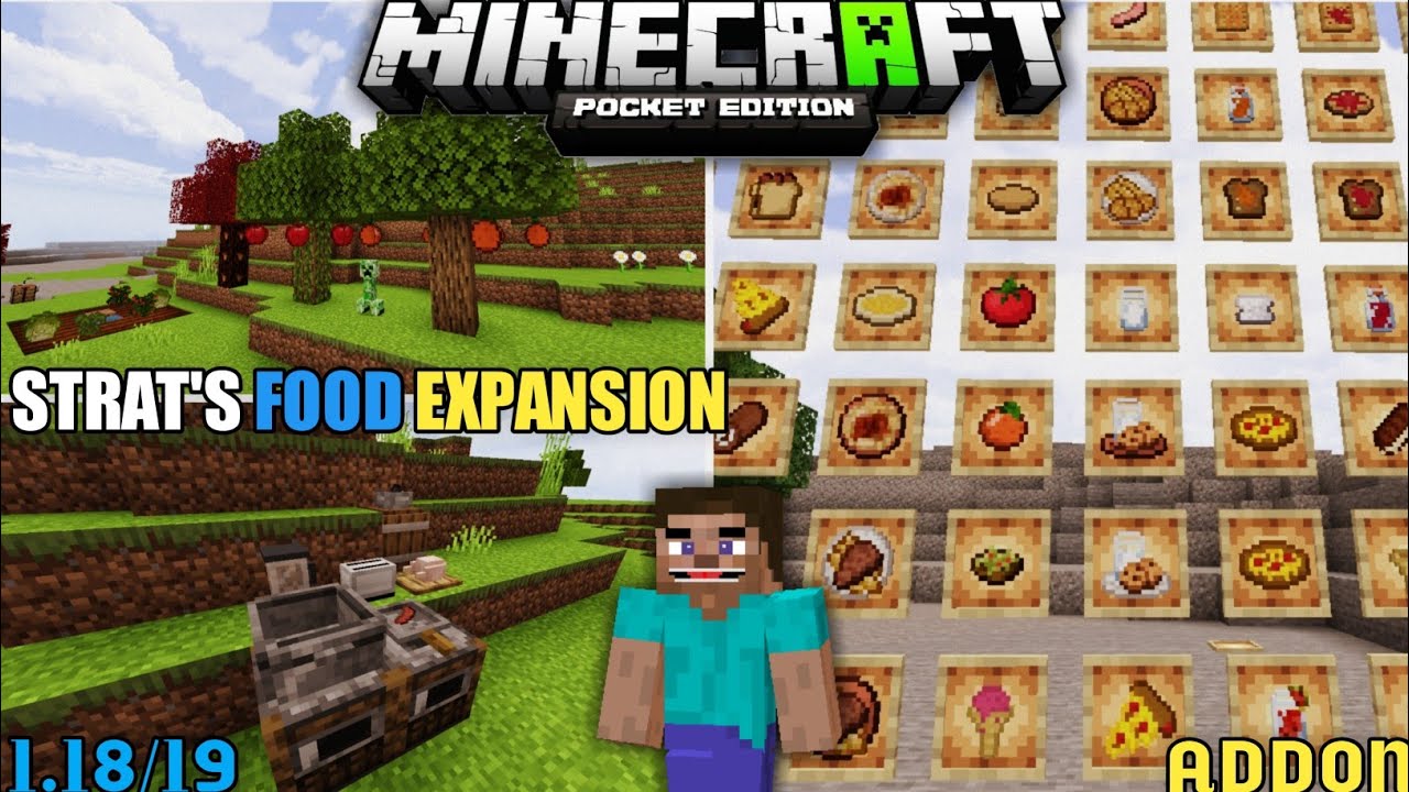 Strat's Food Expansion Mod For Minecraft Pe 1.18.31+ | The Drinks ...
