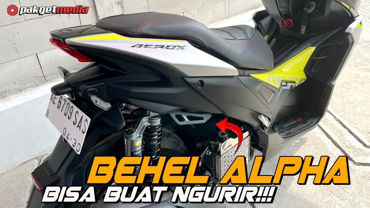 PASANG BEHEL BELAKANG YAMAHA AEROX ALPHA!! MODIF BUDGET PELAJAR AEROX ...