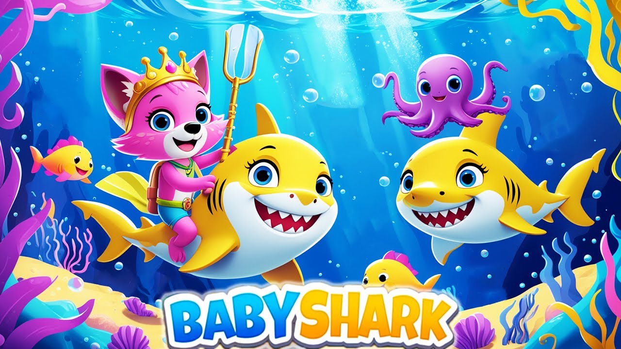 Baby Shark Magic 🧜‍♂️ Nursery Rhymes and Ocean Animal Songs - YouTube