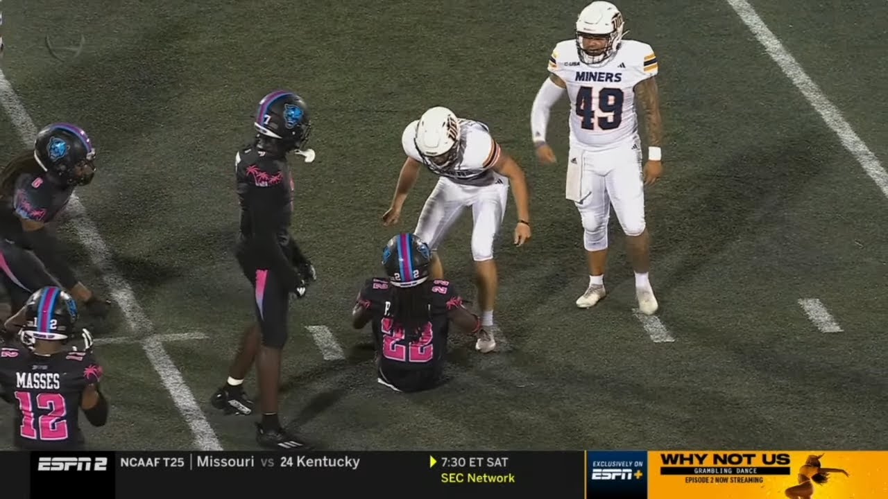 UTEP kicker gets called for unsportsmanlike conduct after taunting FIU ...