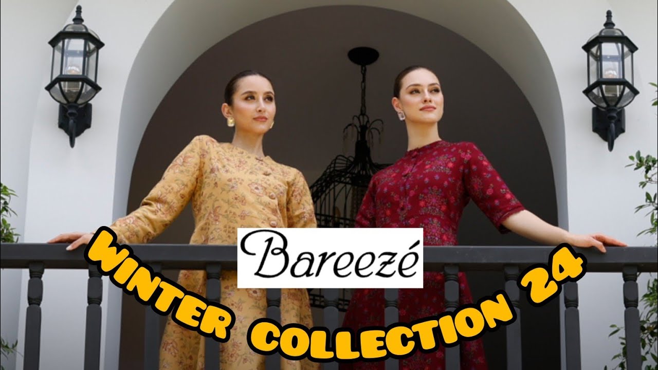 Bareeze new Printed Winter collection 24 - YouTube