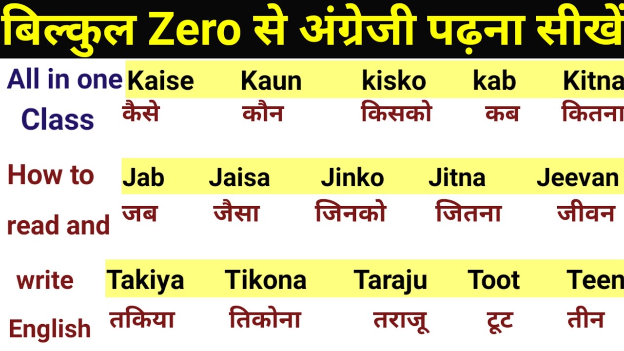 English Padhna Likhna Kaise Sikhe Hindi Naamon Ki Spelling How To english-padhna-likhna-kaise-sikhe-hindi-naamon-ki-spelling-how-to
