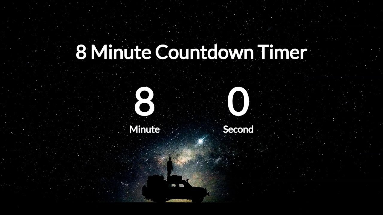 8 Minute Countdown Timer With Jazz Music - YouTube