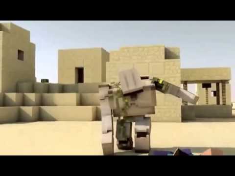 steve vs iron golen (minecraft animation) - YouTube