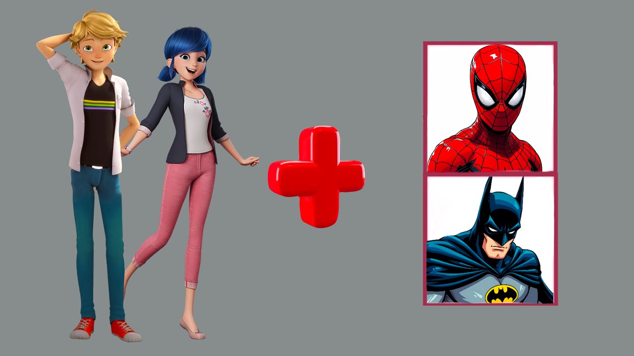 Ladybug and Cat Noir Become SPIDERMAN and BATMAN | Fashion wow - YouTube