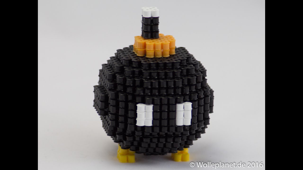 Perler Bead 3D Bomb Omb - YouTube