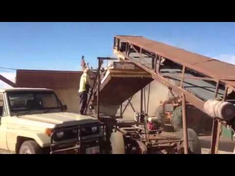 Home made grain cleaner - YouTube