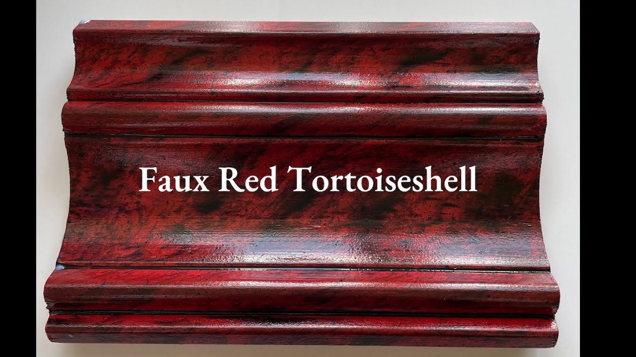 How to create Faux red Tortoiseshell to use in decorating and furniture ...
