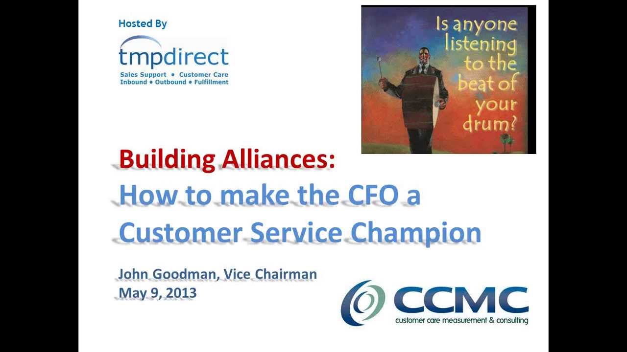 How to make the CFO a Customer Service Champion - YouTube