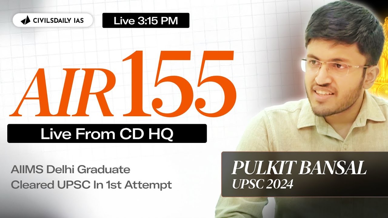 AIR155 Pulkit Bansal Cleared UPSC in First Attempt | #upsc # ...