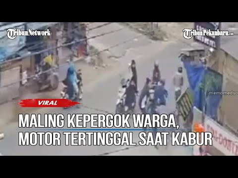 Maling Kepergok Warga, Motor Tertinggal Saat Kabur