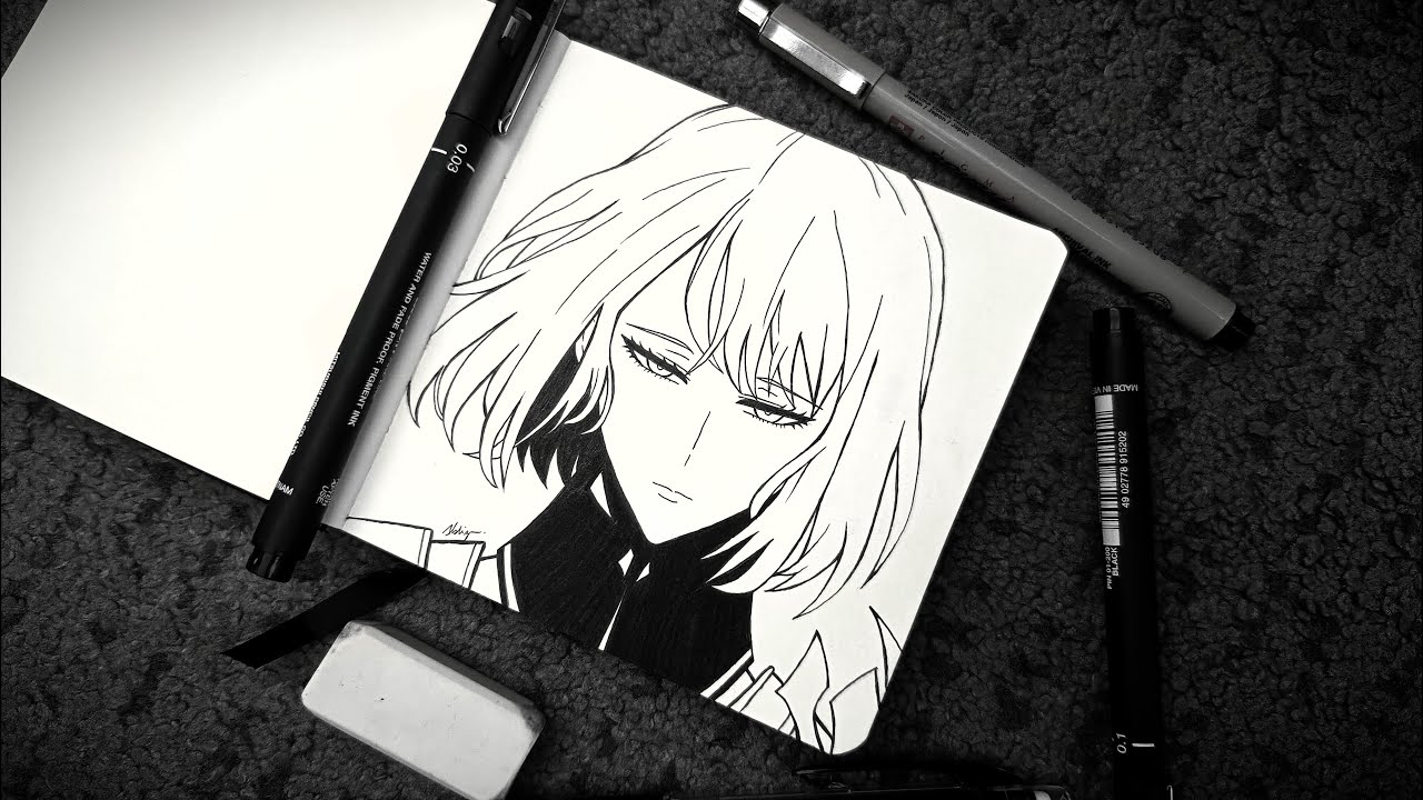 How to Draw Cha Hae-In | SOLO LEVELING - YouTube